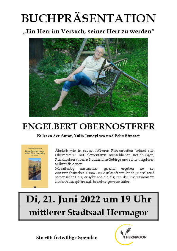 Buchpräsentation von Engelbert Obernosterer