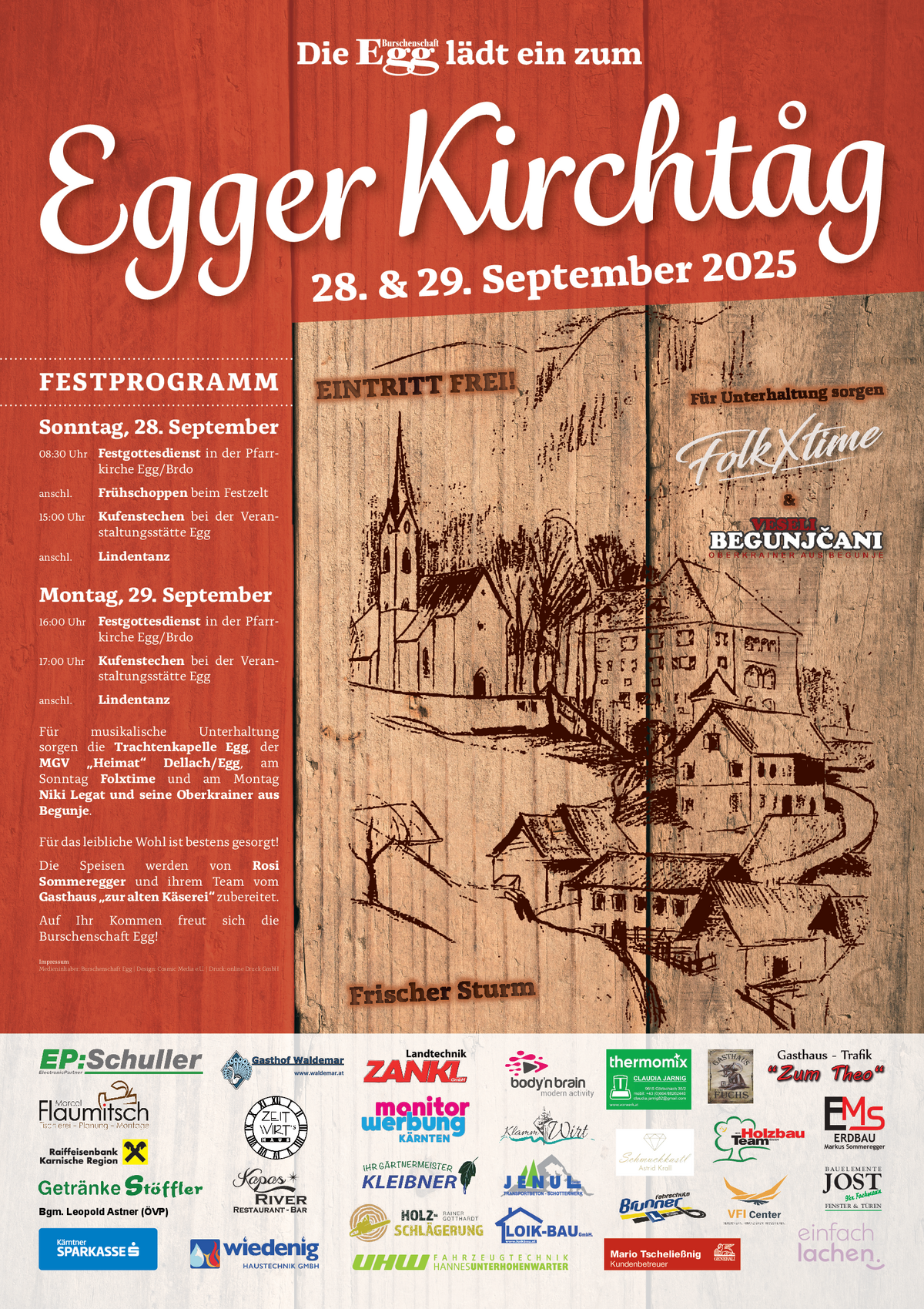 Einladung zum Egger Kirchtag