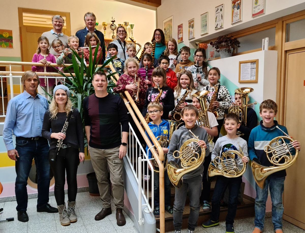 Bläserklasse in der Volksschule Tröpolach